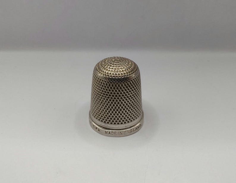 Thimble X 2 Silver Henry Griffith & Son Spa 18 16 - Etsy