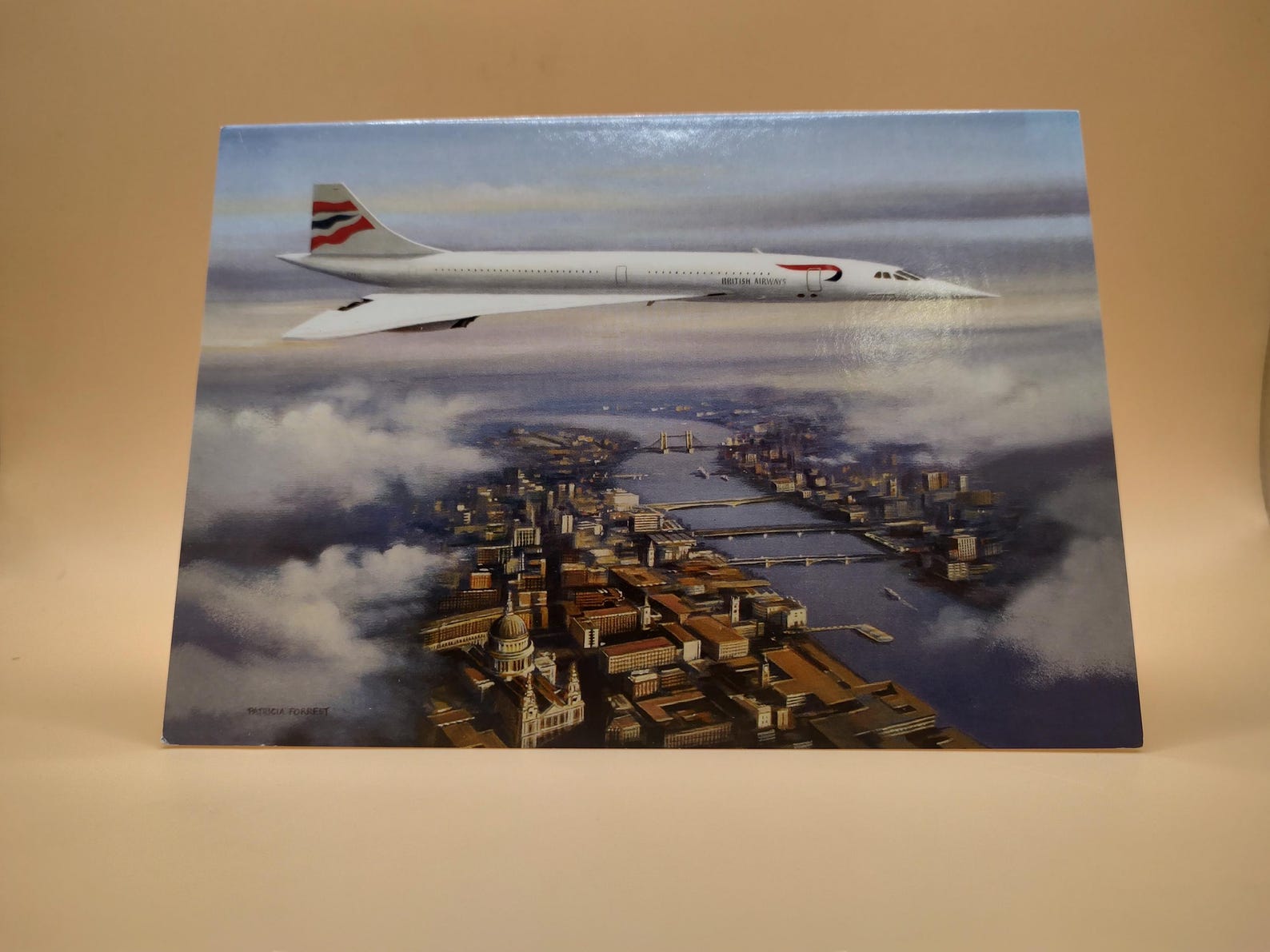 British Airways Concorde Christmas Cards and Envelopes X6 Artwork by ...