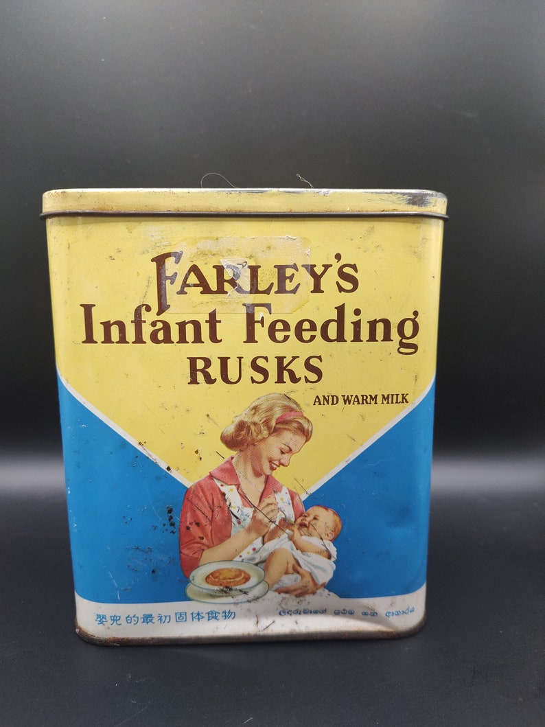 Farley's Rusk - Vintage Pair of Tins - Etsy