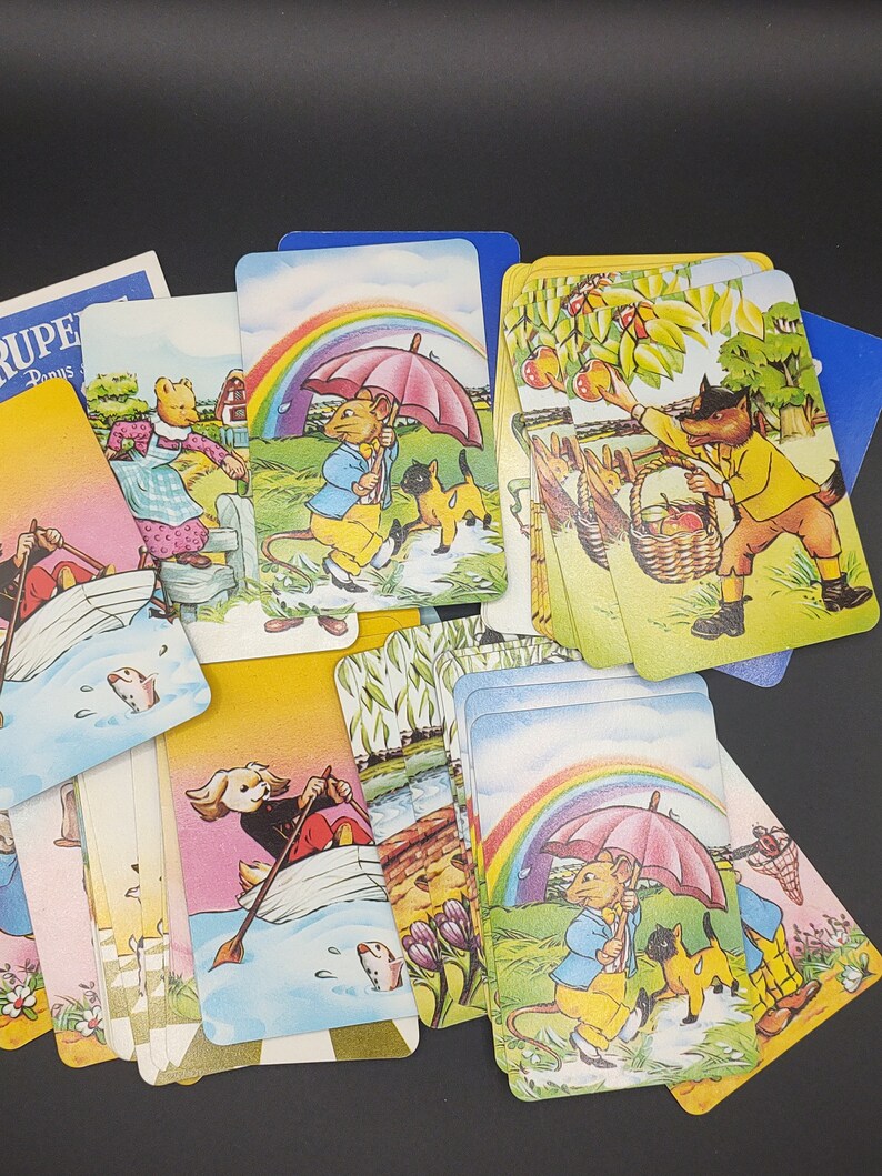 Rupert Bear Vintage Pepys Series Card Game - Etsy