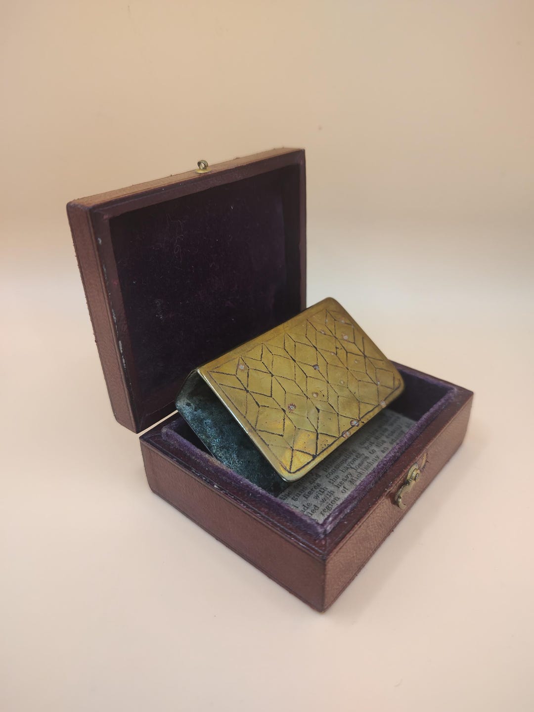 Trench Art Matchbox Cover 1916 WW1 Military History in Presentation Box ...