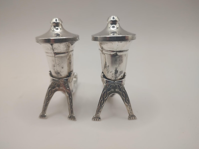 Silver Salt and Pepper Shaker Pots Made in Sweden - Etsy