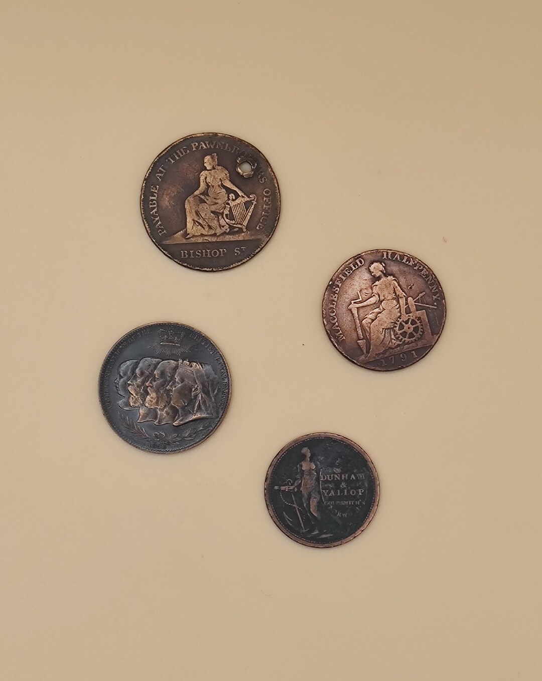 Antique Token Collection X4 From 1700s and 1800s - Etsy
