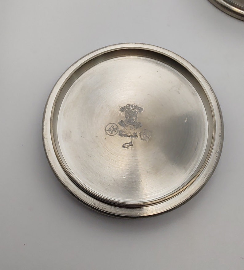 Crown & Rose Cast Pewter Marble Covered Pewter Small Jar Trinket ...