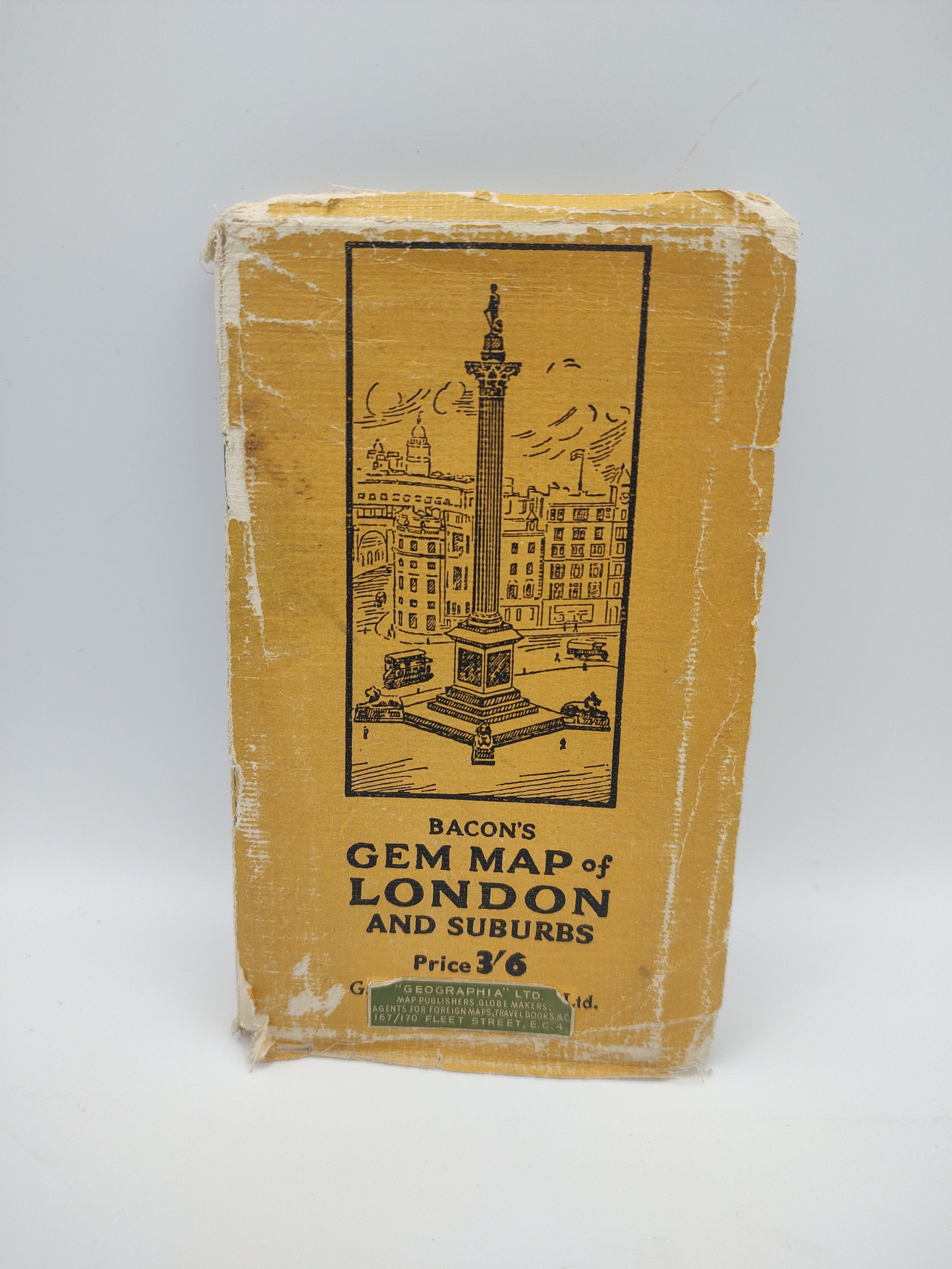 Antique Bacon's Gem Map of London & Suburbs C1920 to 1930 Antique Map of London, Old London Map ...