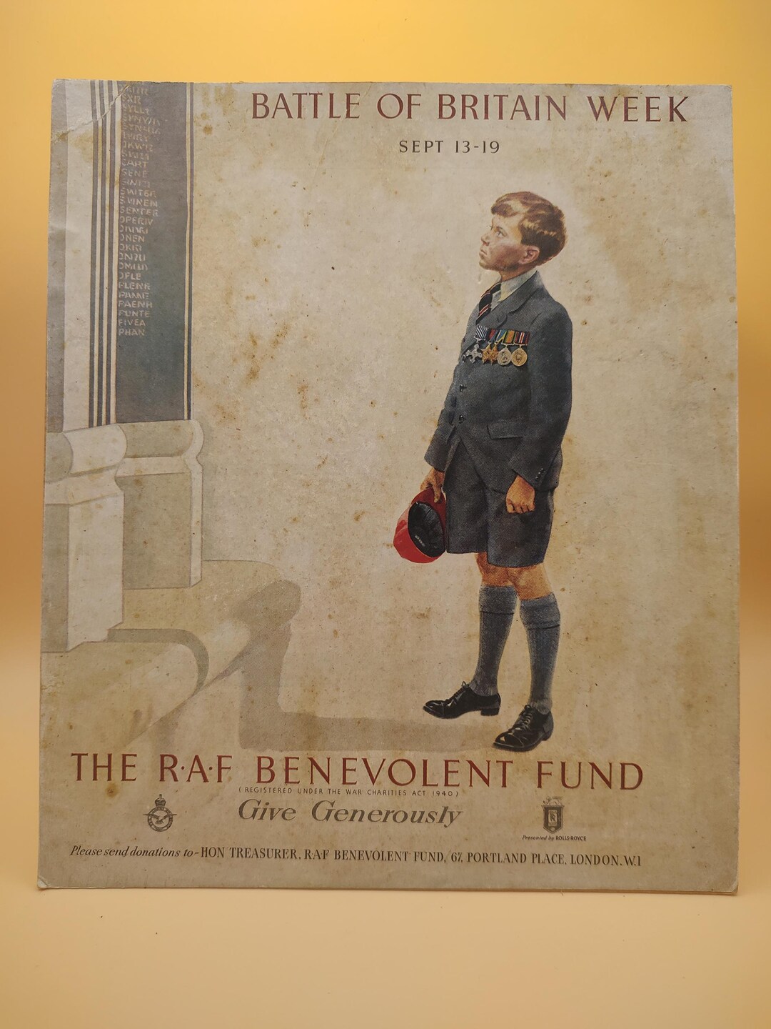 Battle of Britain 1955 RAF Benevolent Fund Shop Counter Display ...