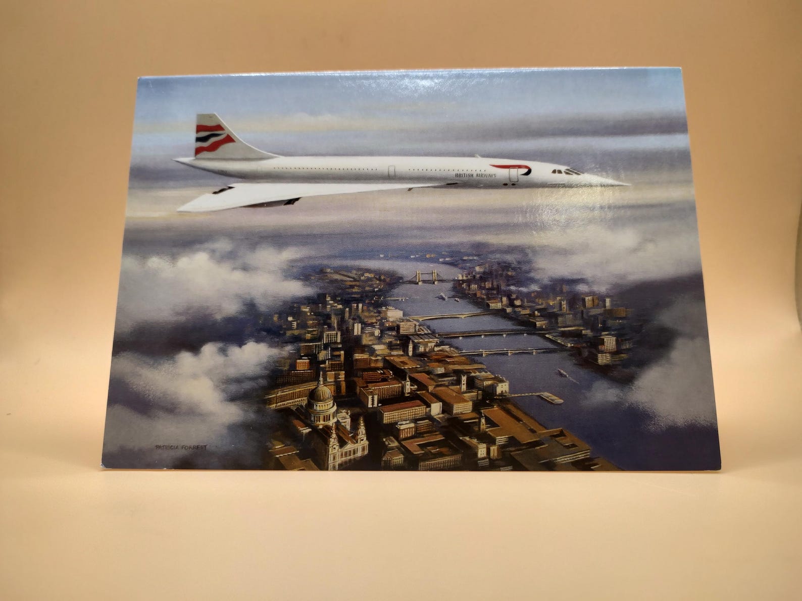 British Airways Concorde Christmas Cards and Envelopes X6 Artwork by ...