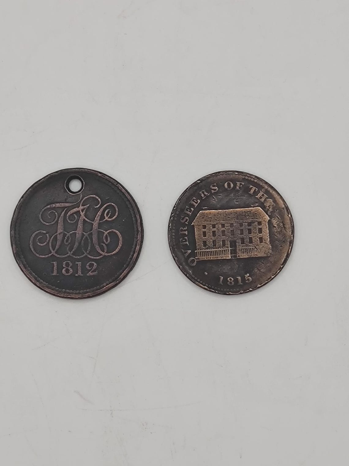 Love Token 1 Penny Coin and a Sheffield Penny 1800s - Etsy