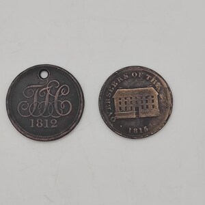 Love Token 1 Penny Coin and a Sheffield Penny 1800s - Etsy