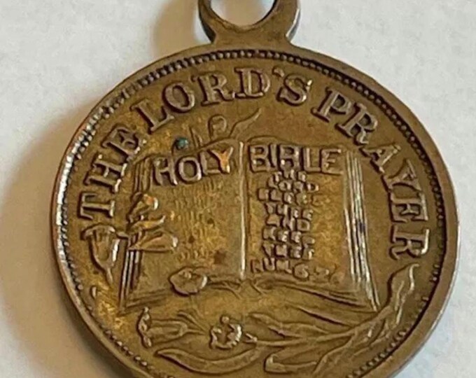 Lords Prayer Cross Pendant Necklace Crucifix Christian Jewellery ...