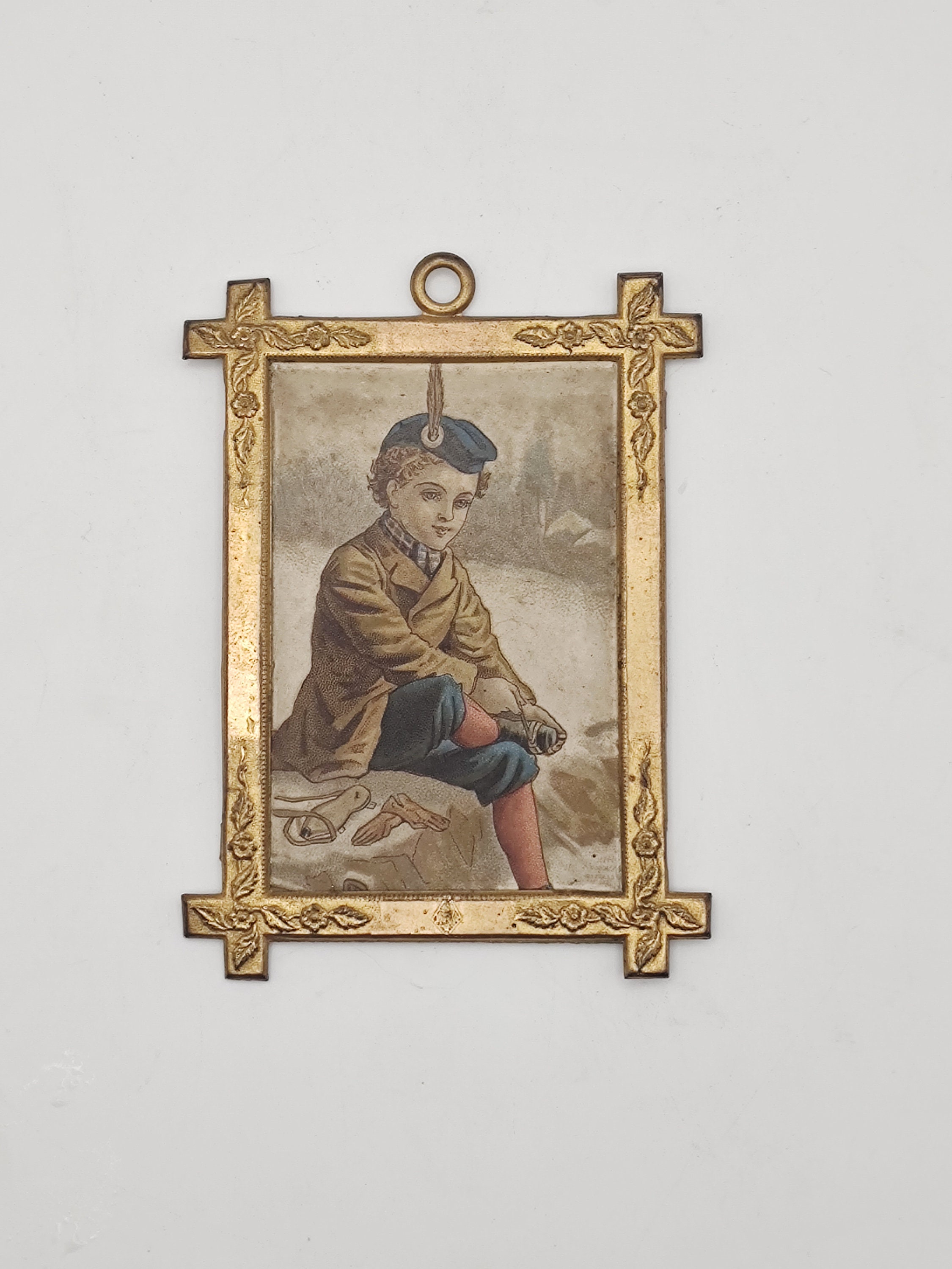 Small Vintage Brass or Copper Double Sided Picture Frame - Etsy