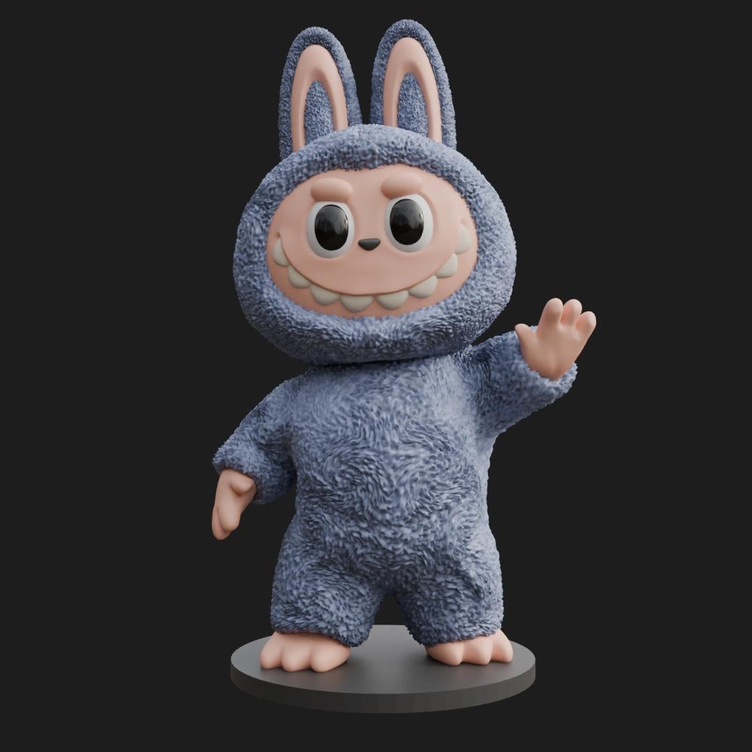 Labubu Figurine Fan Art Statue and Keychain Labubu Character - Etsy