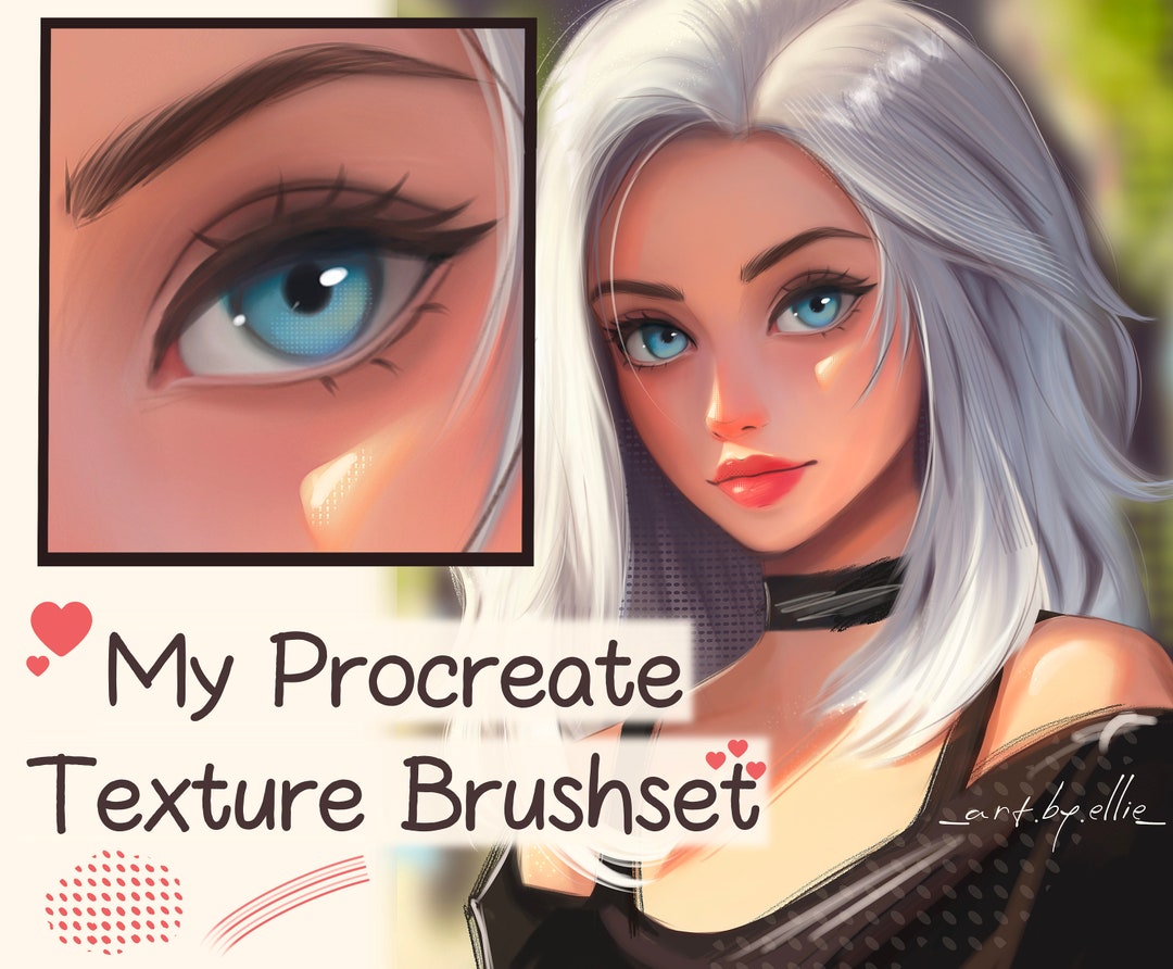 61 Procreate Drawing Brushes, Procreate Texture Brushes, Procreate Detail Brush Set - Etsy