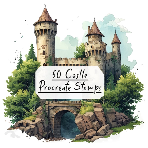 Fantasy Castle Procreate - Etsy