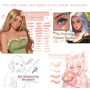 5 Procreate Drawing Brushes, Procreate Sketch and Lineart Brushset ...