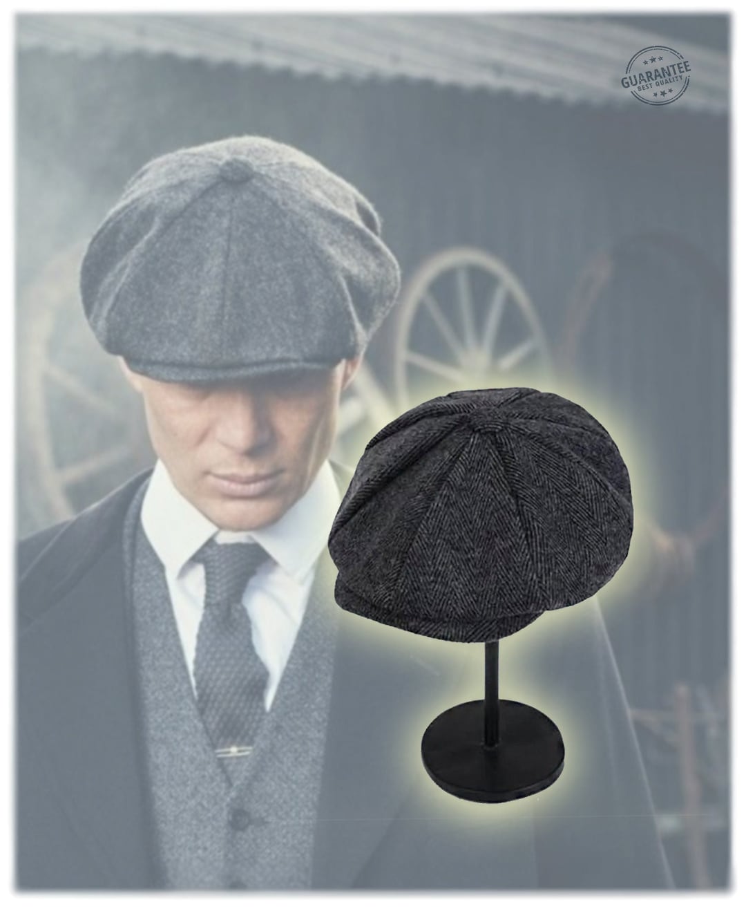 Peaky Blinders Cap Thomas Shelby Hat Birmingham Gatsby Hat Beret Tommy ...