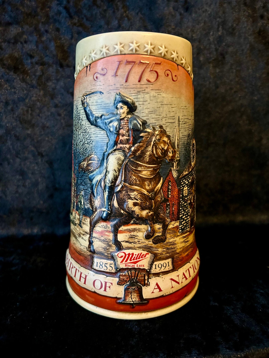 Vintage Miller Beer Tall Stein Mug Birth of a Nation numbered Limited ...