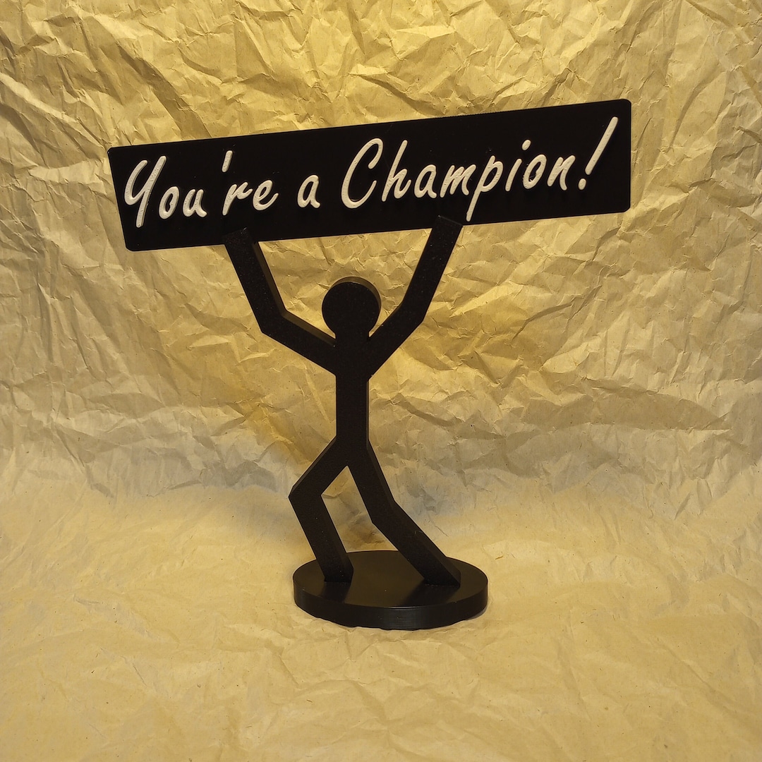 Custom Encourageables Motivational Statue 3D Printed - Etsy