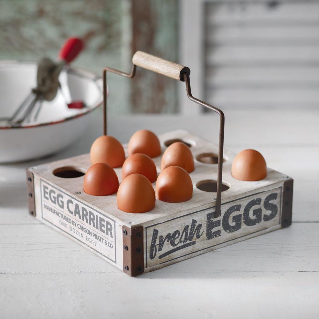 Fresh Eggs Caddy - Etsy