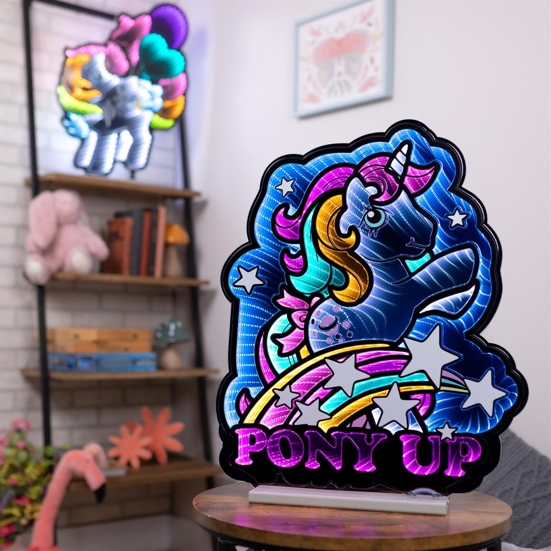 My Little Pony Moonstone LED Sign – 24" Pony up Ekkolight - Etsy