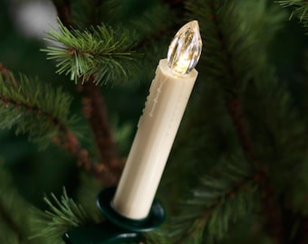 Hoolees' Clip-on LED Christmas Tree Candles, Battery Operated, Remote ...