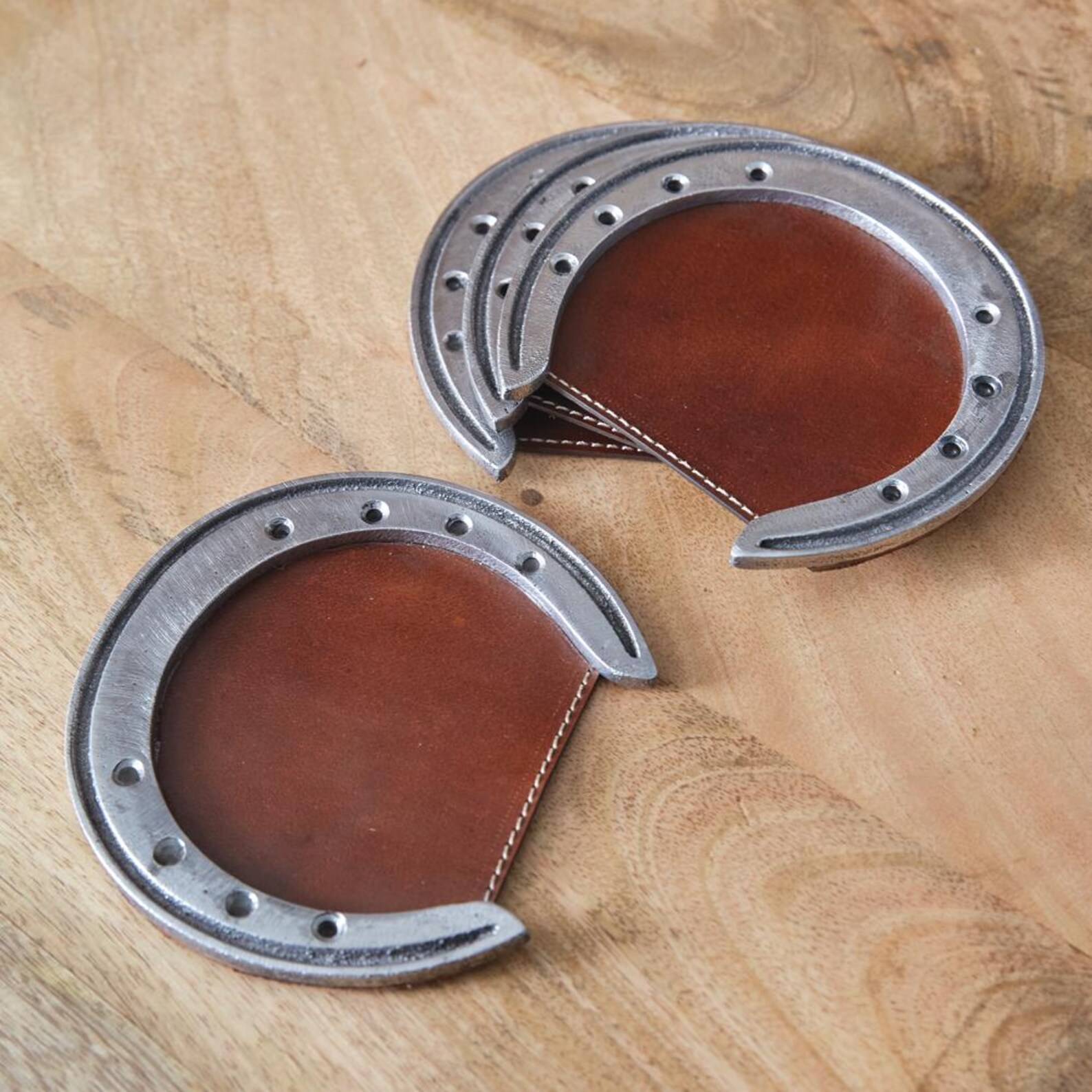 Set of Four Horseshoe Coasters - Etsy