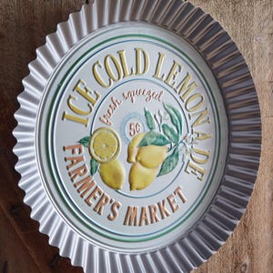 Ice Cold Lemonade Bottle Cap Sign - Etsy