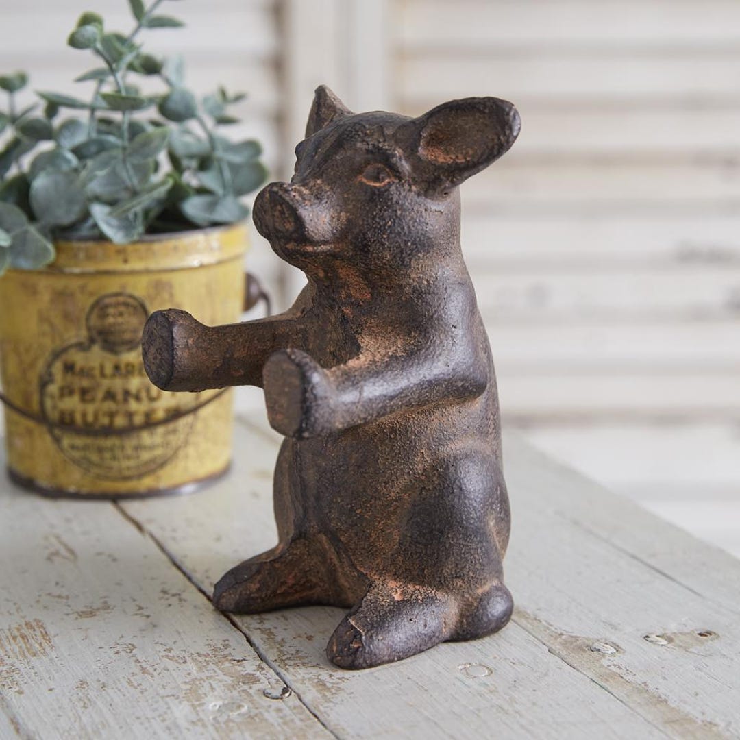 Standing Pig Figurine - Etsy