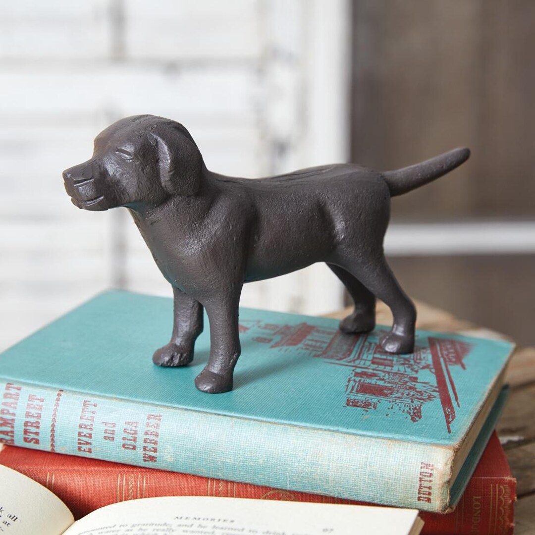 Cast Iron Labrador Figurine - Etsy