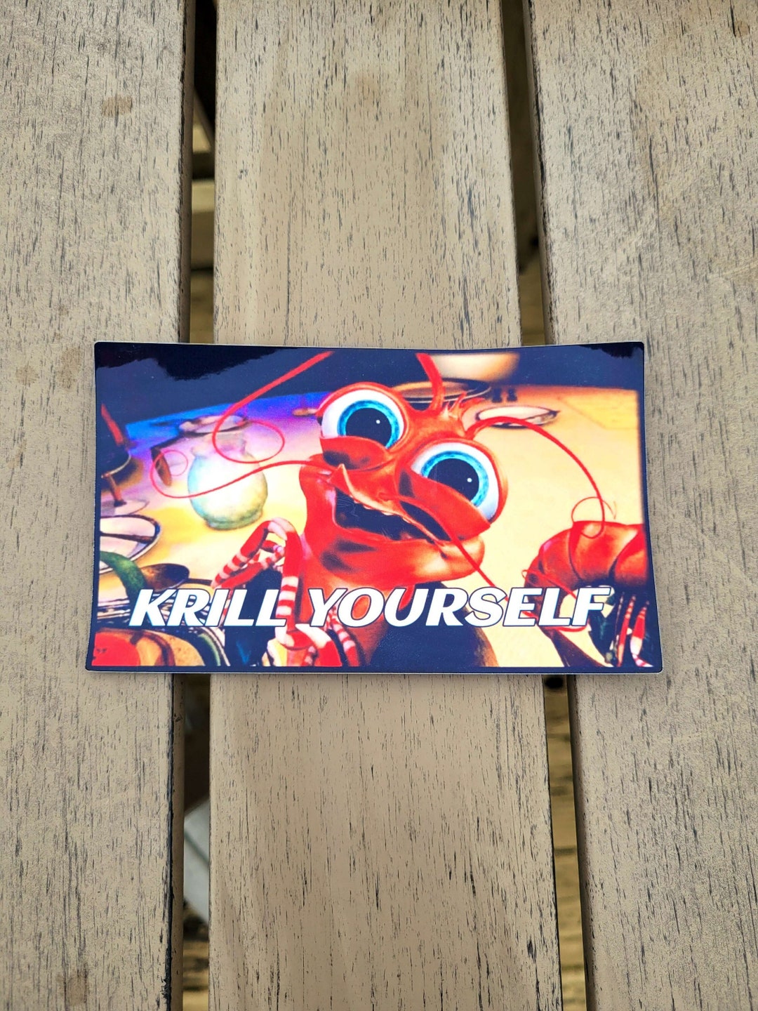 Krill Yourself | Funny Meme Sticker for Laptop, Phone, Toolbox | Quality Vinyl Sticker - Etsy