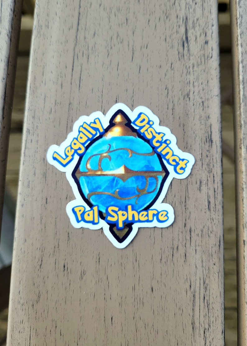 Legally Distinct Pal Sphere! - Palworld Sticker | Funny Meme Sticker ...