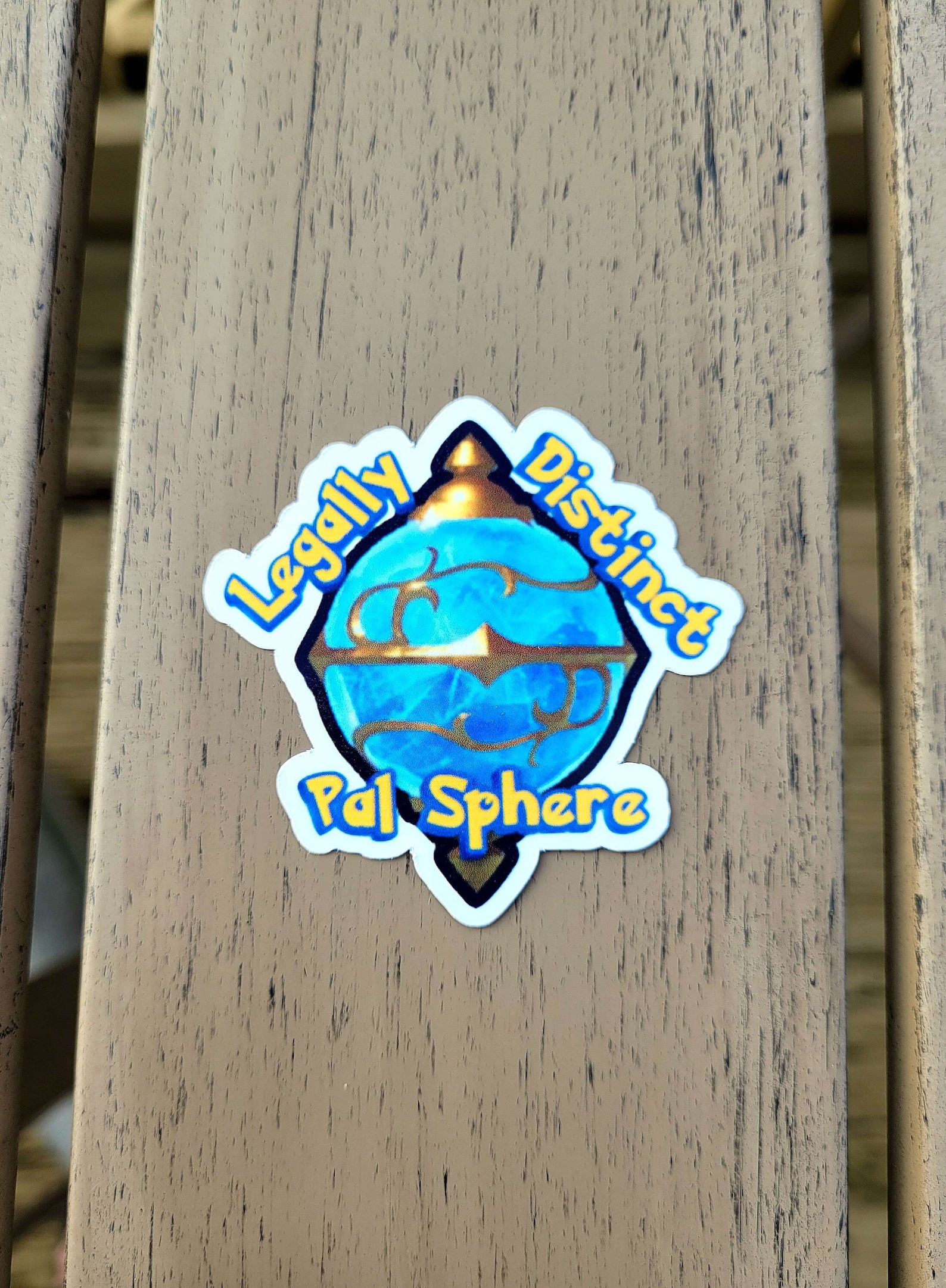 Legally Distinct Pal Sphere! - Palworld Sticker | Funny Meme Sticker ...