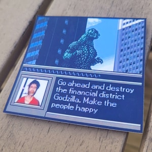 Godczynski - Godzilla Game Ted Kaczynski Parody Sticker | Funny Meme ...