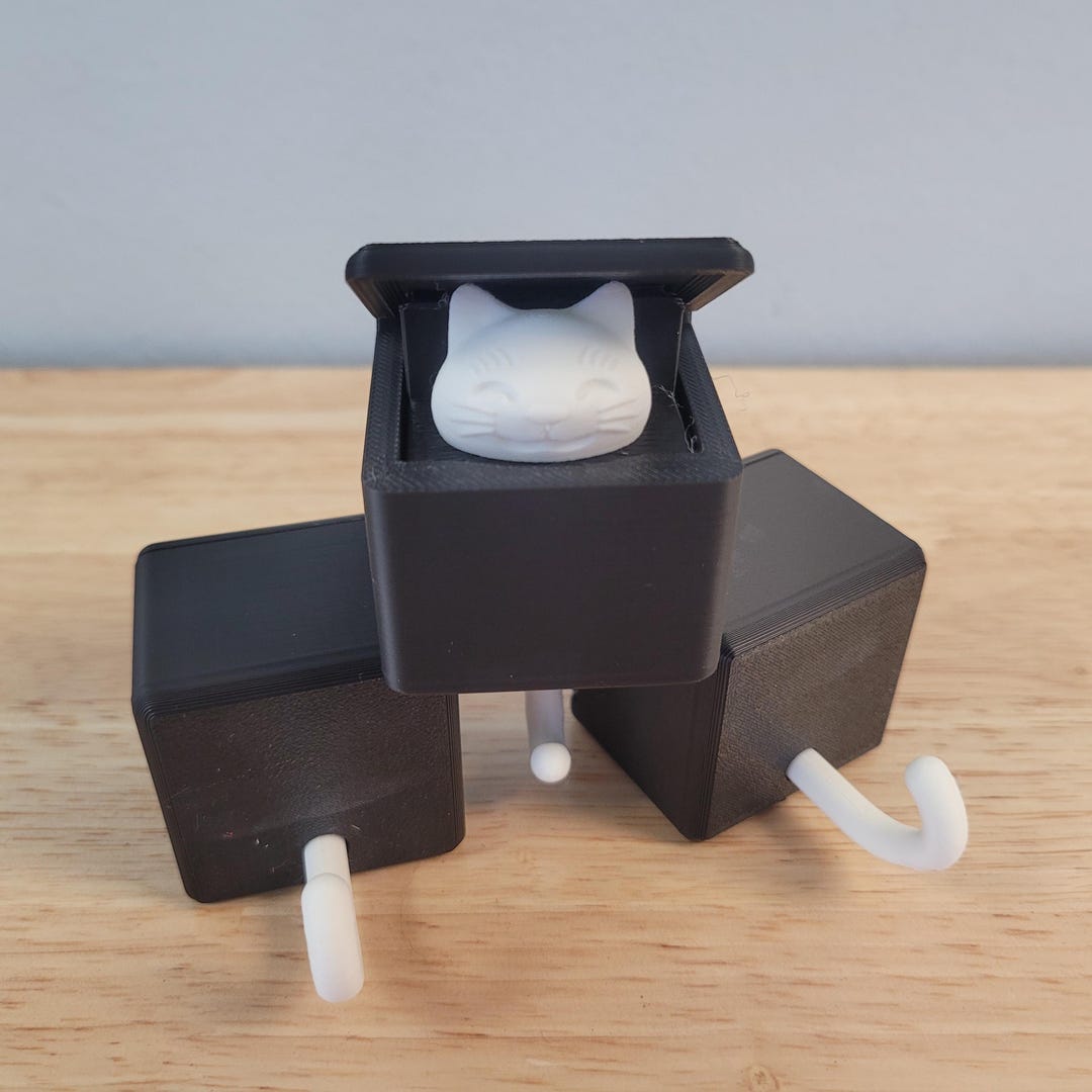 3D Printed Cat Key Hook (3 Pack) - Etsy