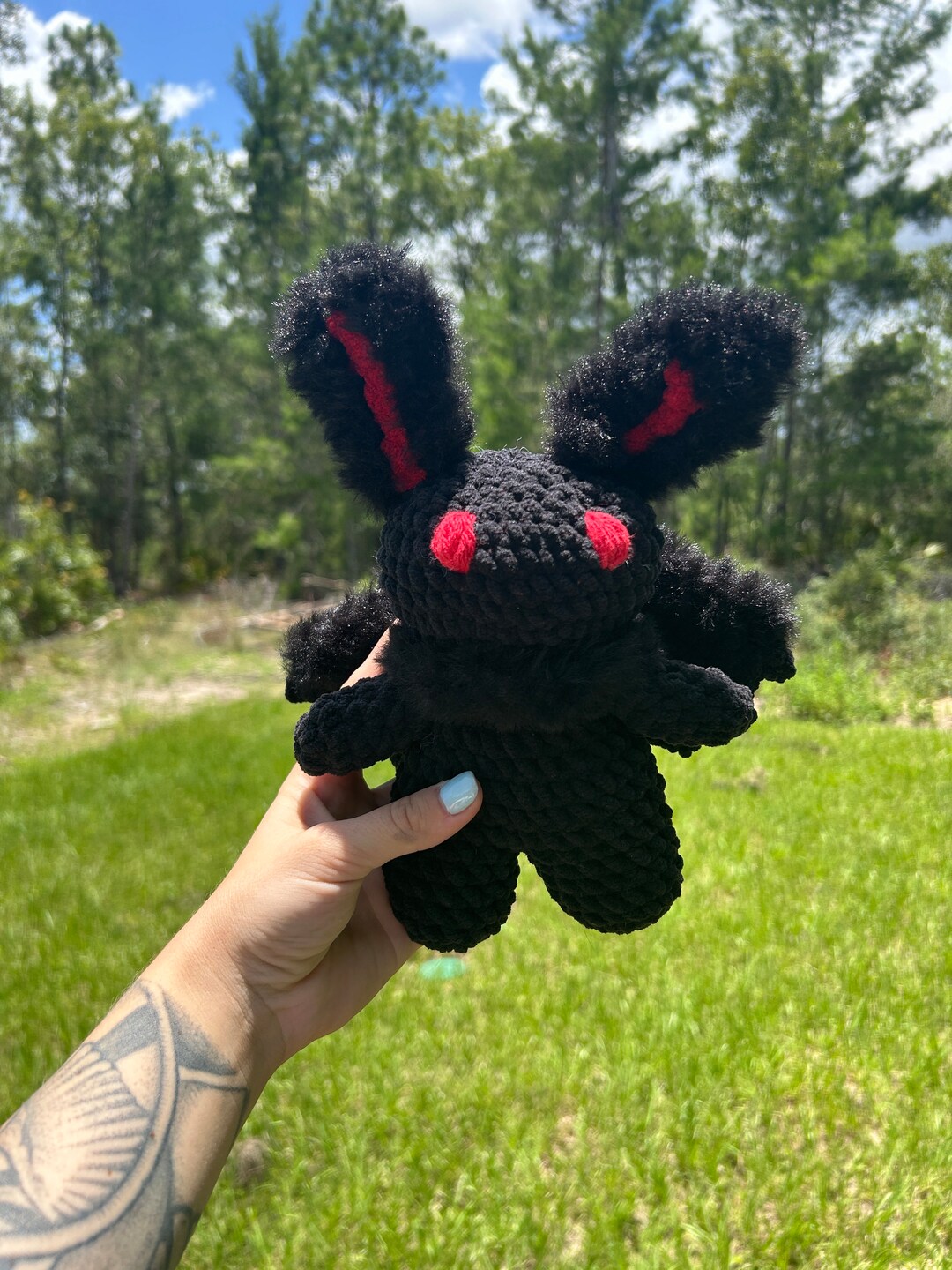 Crochet Mothman Plushie | Mothman Stuffy, Cryptid | Toddler, Kids ...