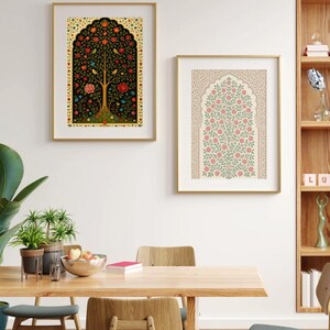 Tree of Life Persian Wall Art Digital Download Floral Arch Botanical ...