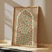 Islamic Geometric Floral Print Set: Botanical Archway Wall Art (digital ...