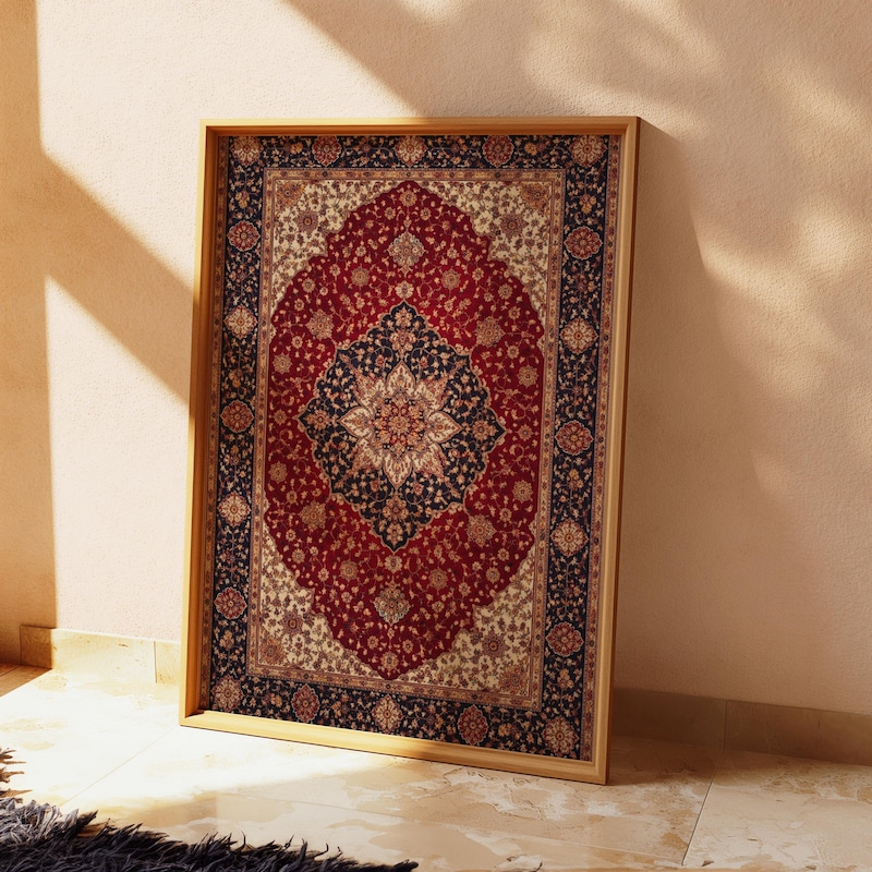 Red Persian Prayer Rug - Etsy