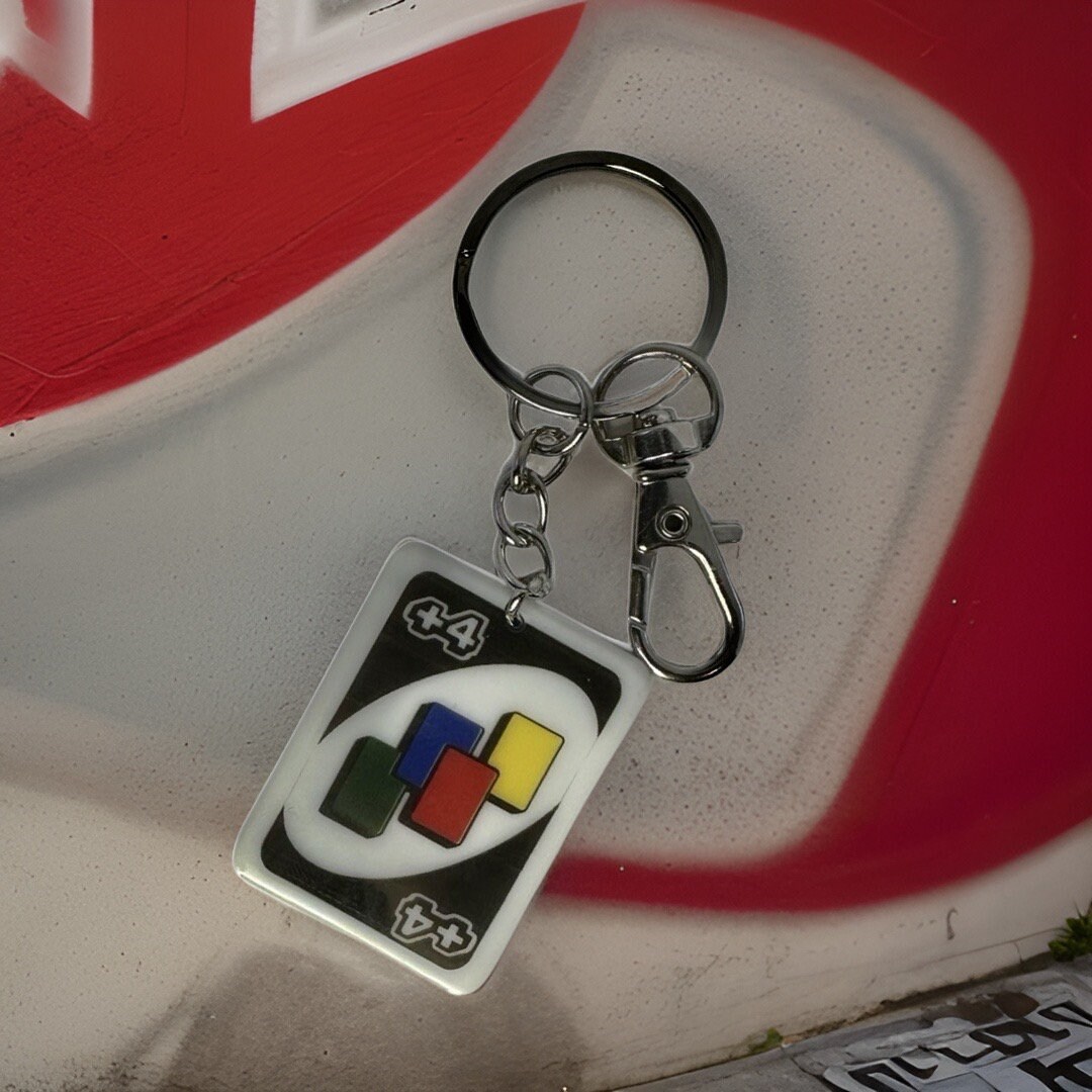 Keychain Four Pull Uno Silver - Etsy Australia