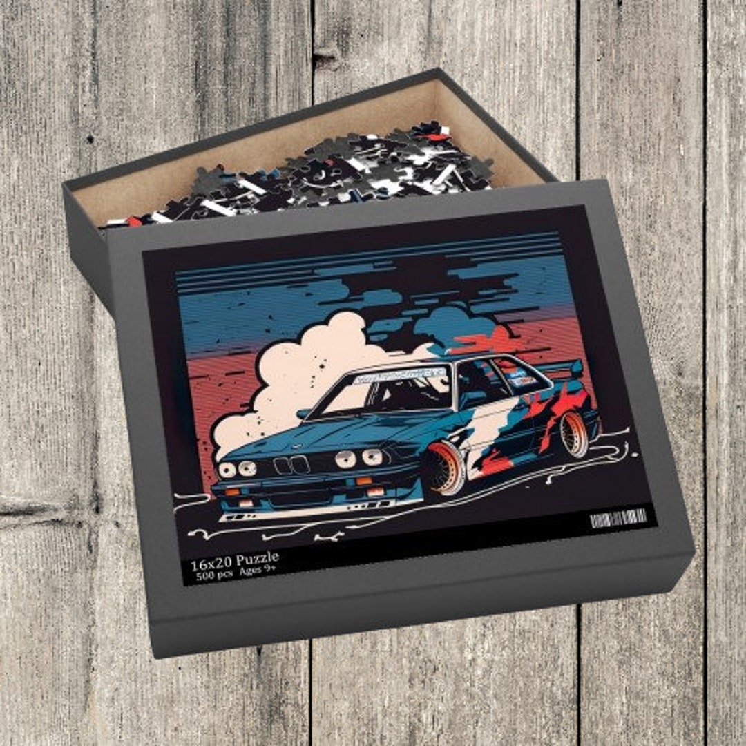 BMW Retro Puzzle Car Racing, Gift Puzzle Car Artwork, Motorsport ...