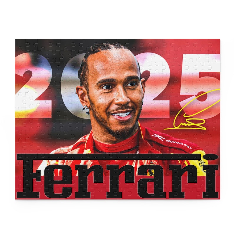 Hamilton 2025 Ferrari Puzzle, Formula 1 Fan Puzzle Racing, Gift Car ...