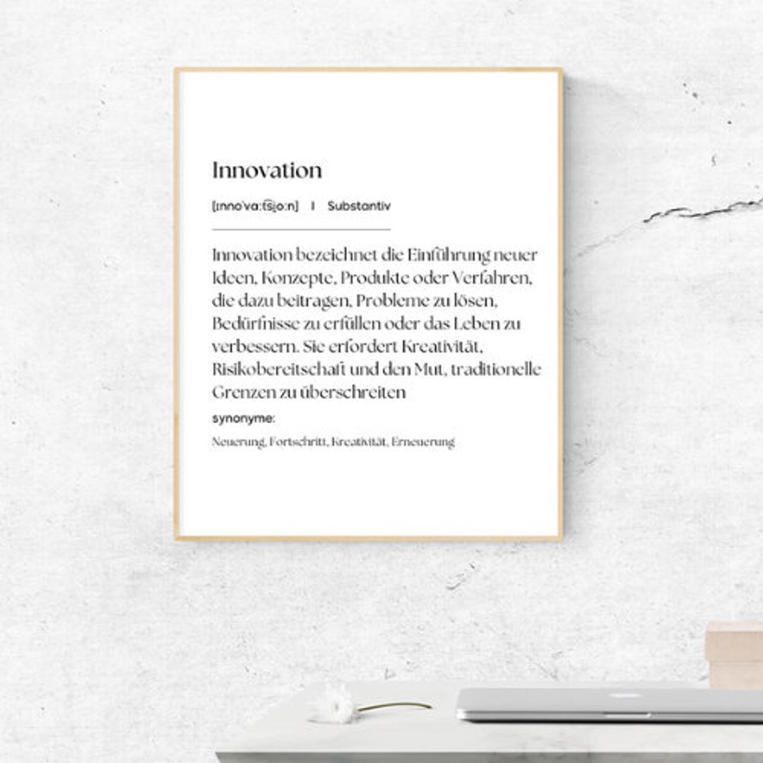 Innovation Print Motivational Quotes Office Wall Art School Classroom ...