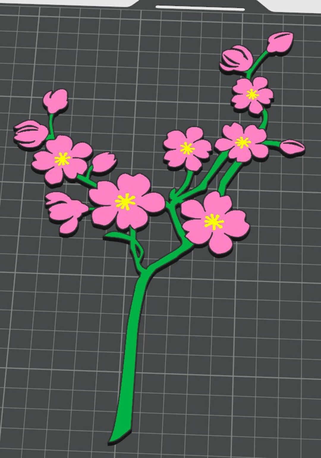 Cherry Blossom Flowers - Digital STL File - for 3D Printing - Etsy