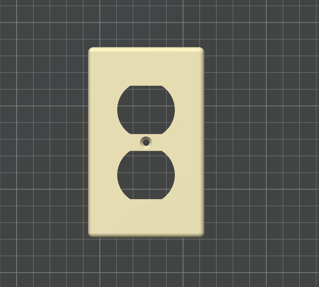 Single Gang Wall Plate Outlet Cover - STL File for 3D Printing - Etsy