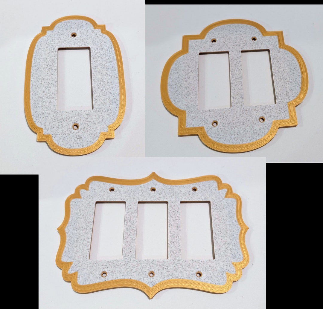 Vintage-style 3D Printed Custom Switch Plate Covers, Light Switch ...