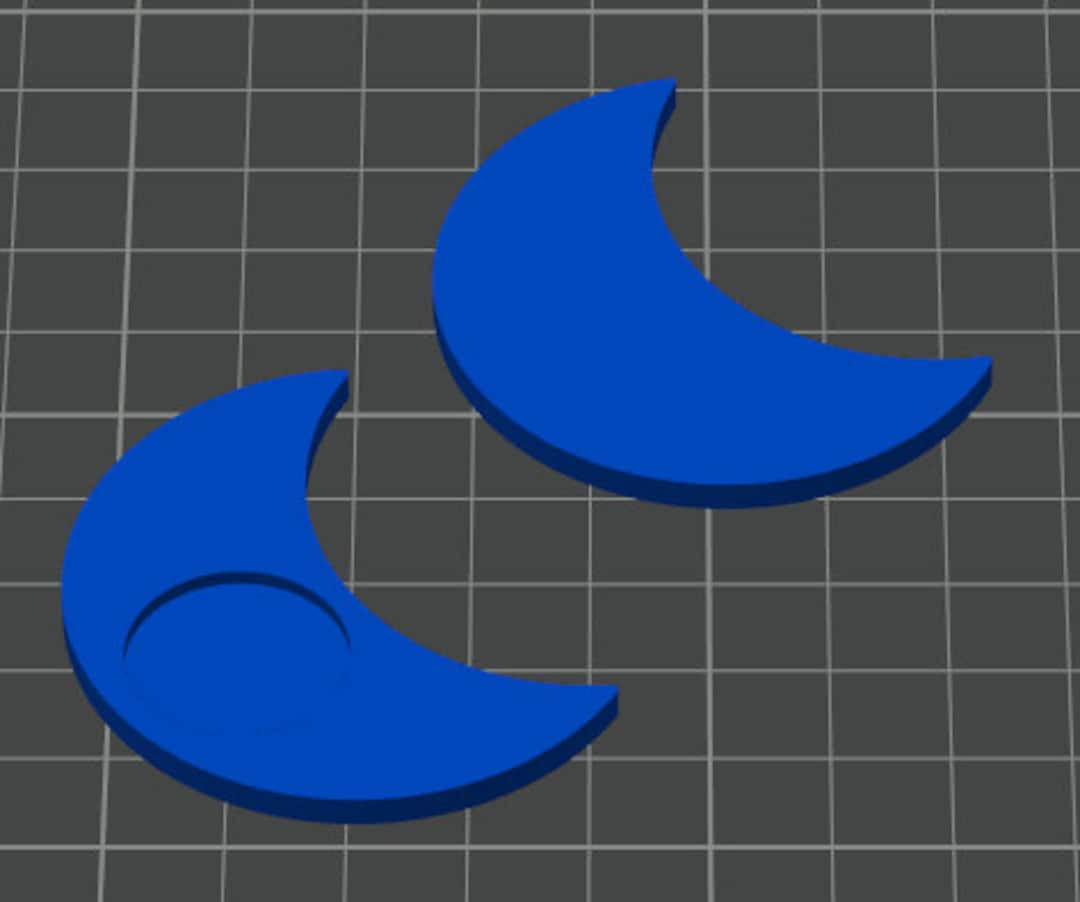 Crescent Moon Magnet - Digital STL File - for 3D Printing - Etsy