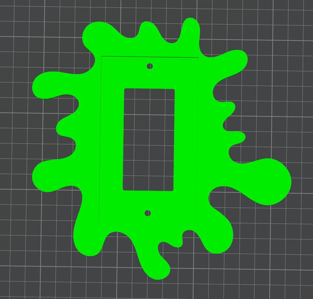 Color Splash Single Gang Switch Plate Cover, Rocker Style - STL File ...