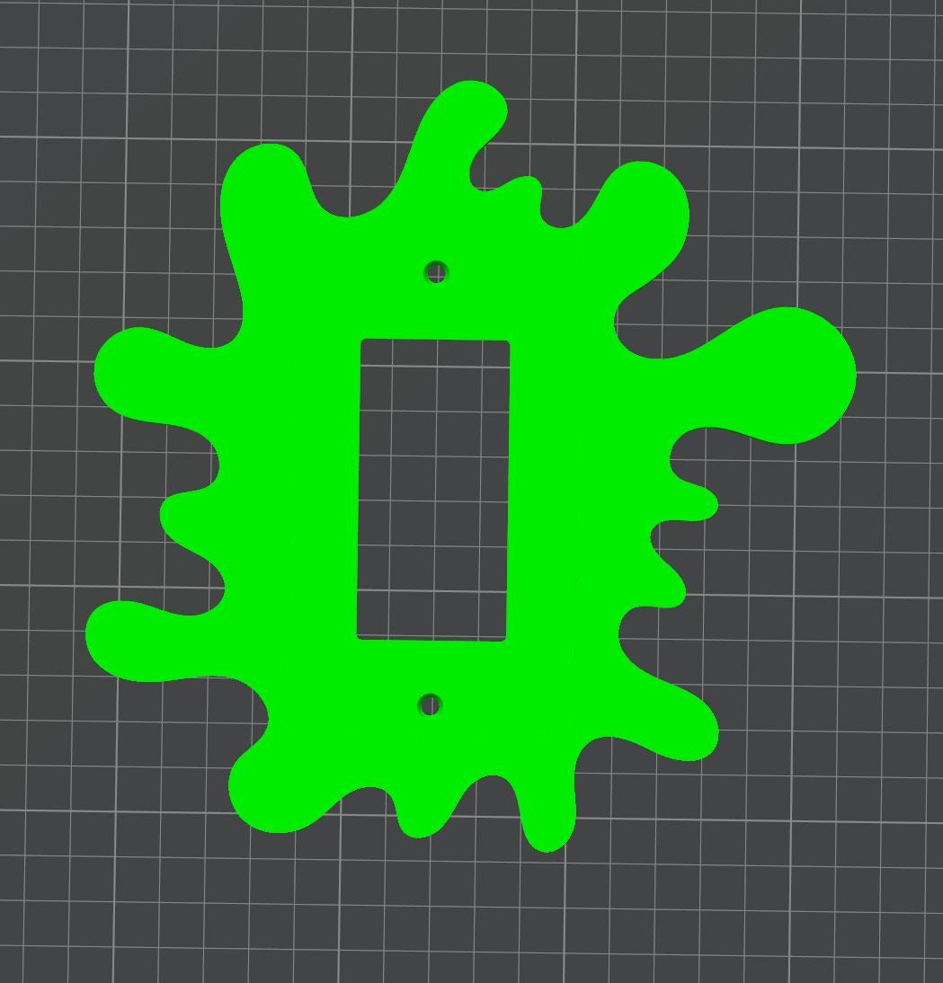 Color Splash Single Gang Switch Plate Cover, Rocker Style - STL File ...