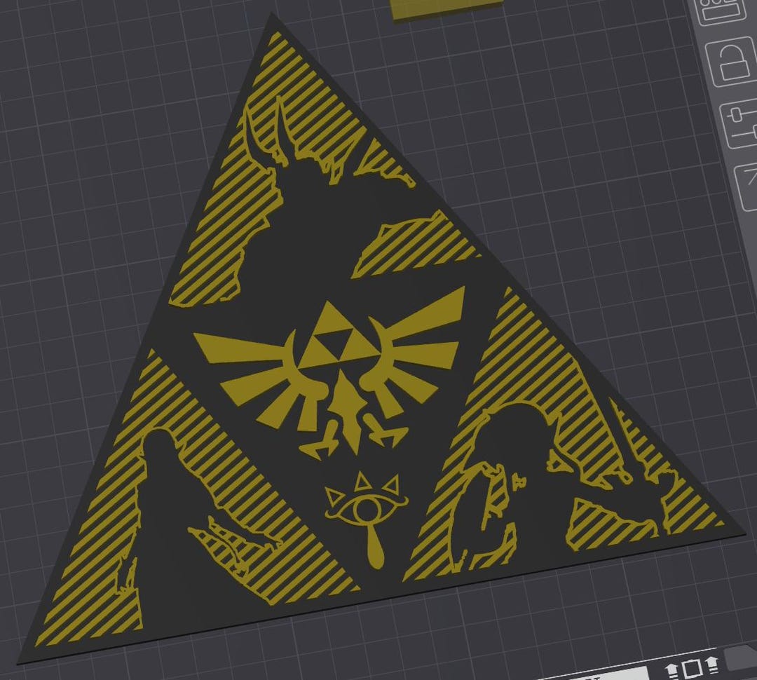 Legend of Zelda Triforce Custom Design - Digital STL File for 3D Printing - Etsy