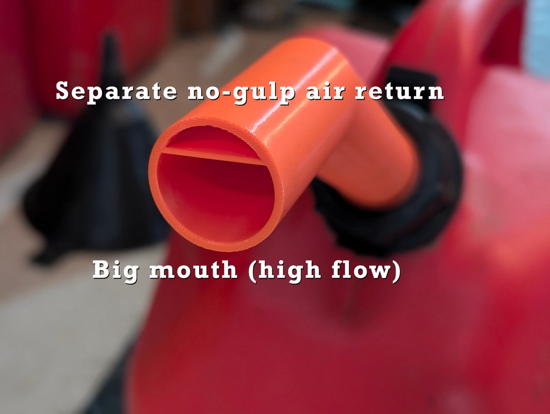 High-flow 3D Printed Gas Can Nozzle - 3 Styles Available - Etsy